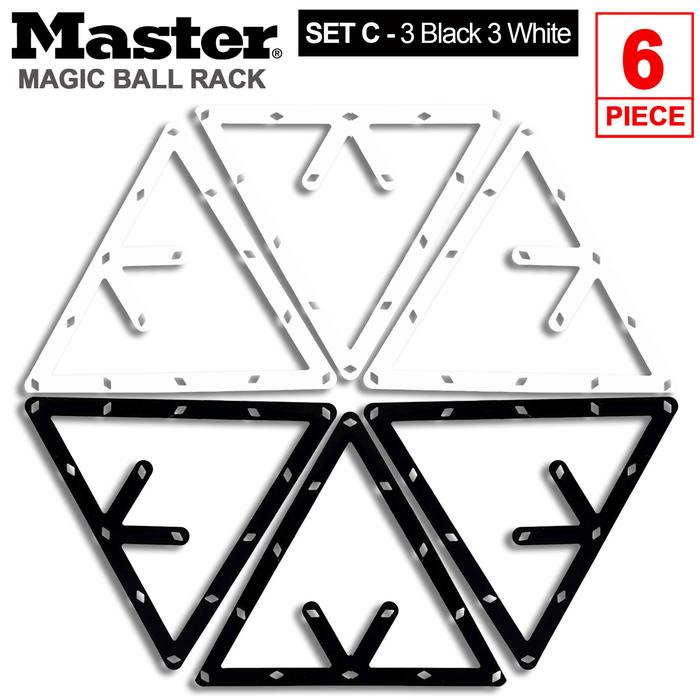 Jual Magic Ball Rack - 6 Triangle Rak Bola Plastik Segitiga Billiard ...