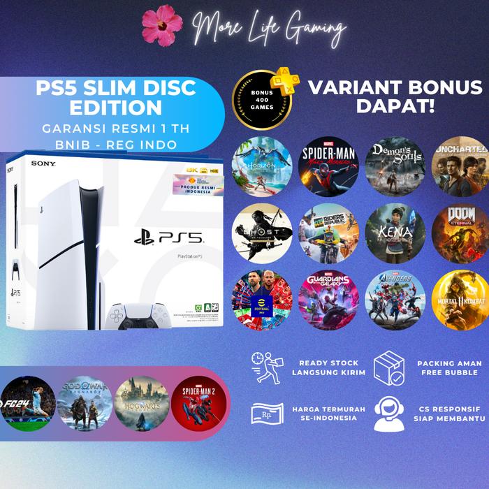 Promo PS5 Slim Disc & Digital Edition, Garansi resmi Indonesia, Bonus ...