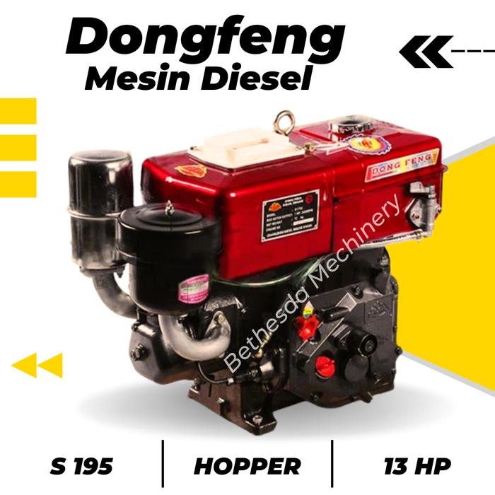Jual Mesin Diesel 13PK Mesin Penggerak Dongfeng 13 PK S195 Hopper ...