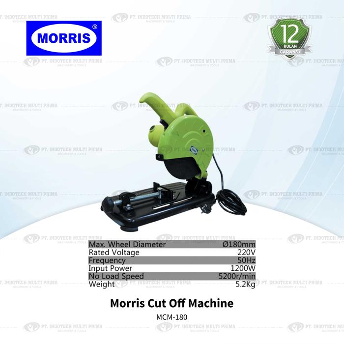 Jual Morris Cut Off Machine - Mesin Potong Besi Tipe MCM-180 Ukuran 7 ...