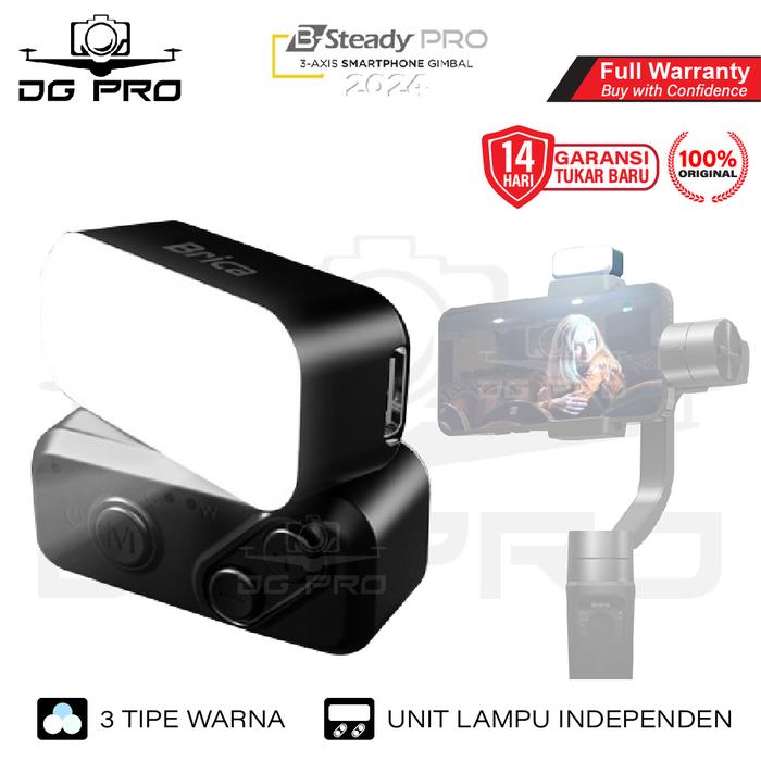 Jual LED Fill Light Gimbal Brica Steady Pro 2024 Original Lampu Flash ...