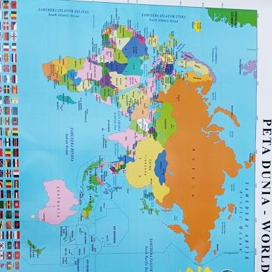 Jual Peta Dunia World Map Lembaran Di Seller Noelle - Cengkareng Timur ...