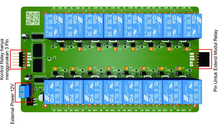Jual relay 16 channel 12v || ESP- relay 16 channel 12v - Kab. Tangerang ...