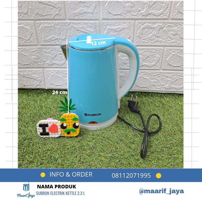 Jual Teko Listrik Subron Kettle 2.3 Liter/teko Pemanas Air/poci Listrik ...