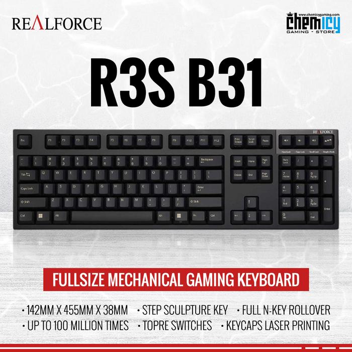 Jual Realforce R3S Topre Switch Fullsize Mechanical Gaming Keyboard ...