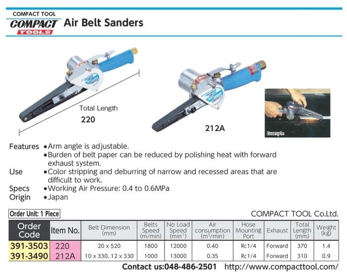 Jual 20mm Air Belt Sander COMPACT TOOL 220 - Kab. Bekasi - Ichiban ...