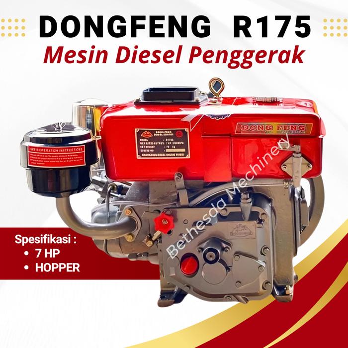 Jual Mesin Diesel Dongfeng 7PK Diesel Solar 7 PK Hopper R175 - Kota ...
