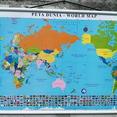 Jual Peta Dunia World Map Bingkai - Kab. Sidoarjo - Galeri Peraga ...