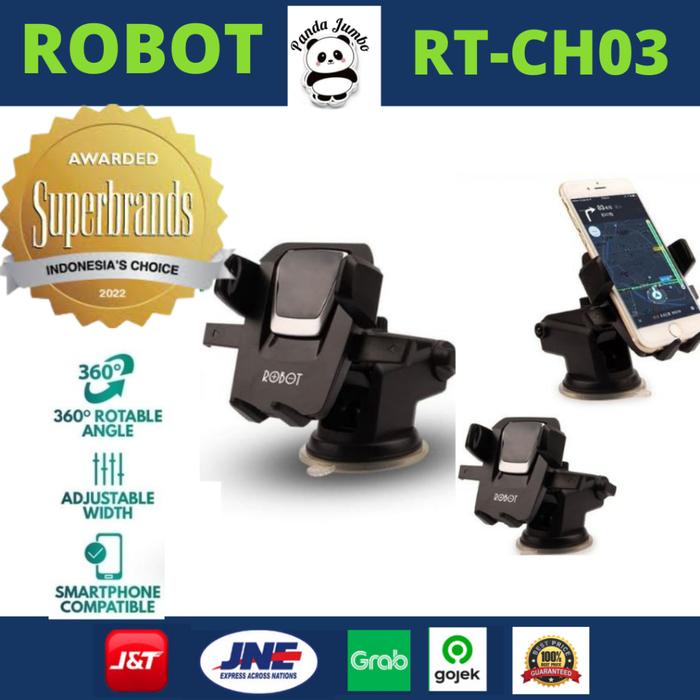Jual Car Stent ROBOT RT-CH03 Rotatable 360 HITAM - Kota Surabaya ...