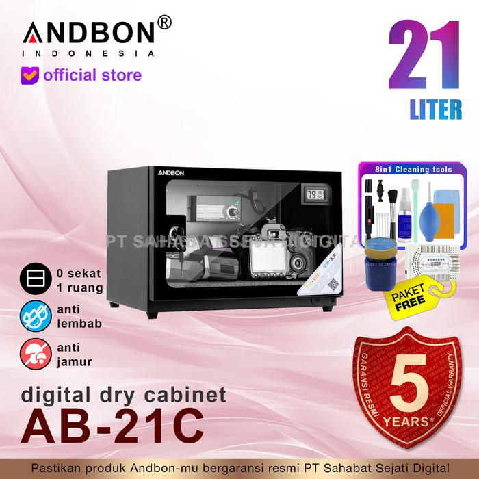 Promo Dry Box Dry Cabinet ANDBON AB-21C Digital Drybox Drycabinet 21 ...