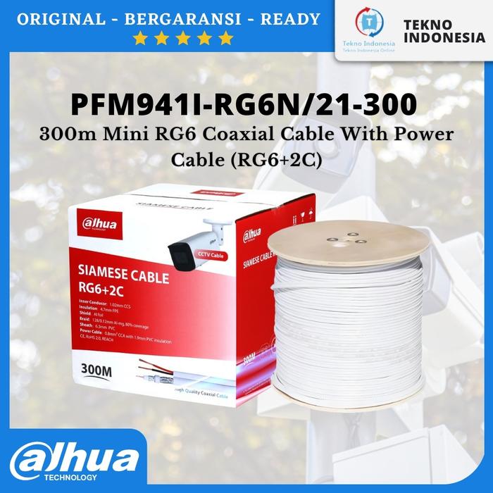 Jual Dahua Kabel Coaxial RG6 Power PFM941I-RG6N/21-300m Cable CCTV ...