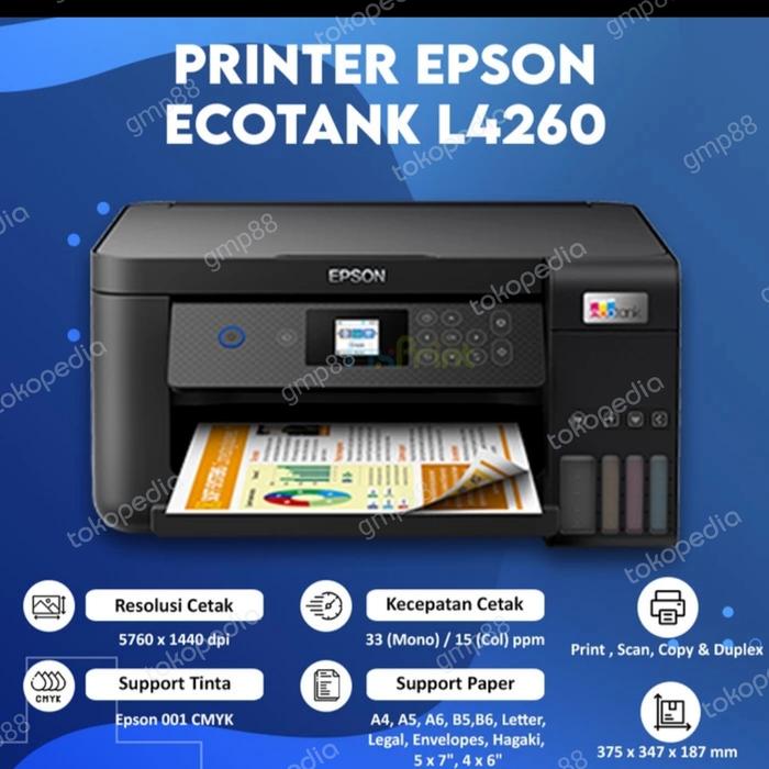 Jual Printer Epson EcoTank L4260 A4 Wi-Fi Duplex All-in-One Ink Tank ...