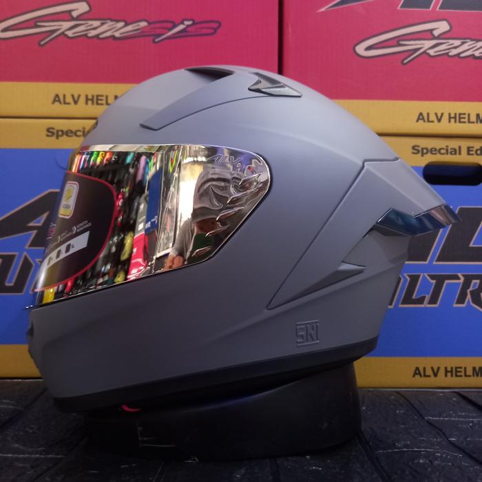 Jual HELM FULL FACE ALV GENESIS SOLID WHITE MONSTER ENERGY PAKET ...
