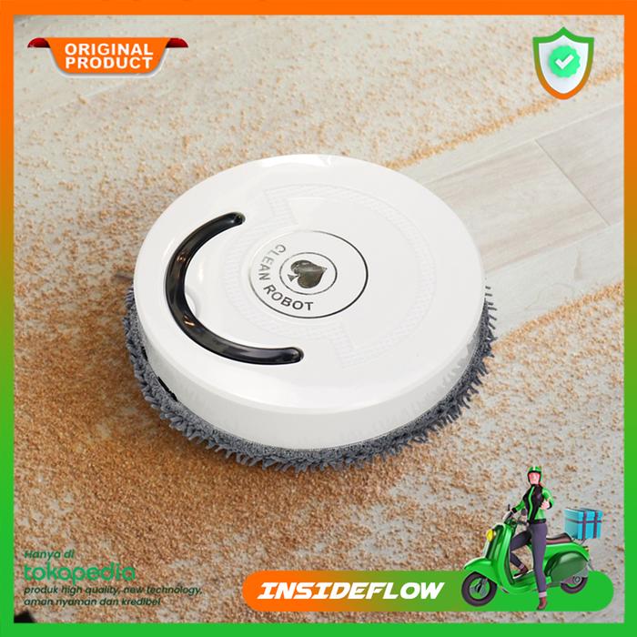Jual Robot Pembersih Lantai Pel Sapu Microfiber Otomatis Elektrik ...