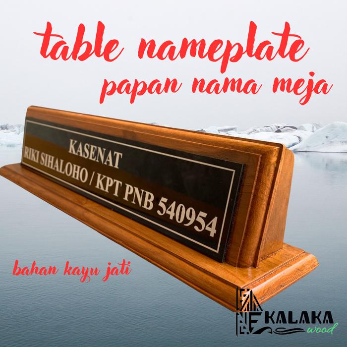 Jual papan nama meja kantor jati - Kab. Sukoharjo - kaliash craft ...