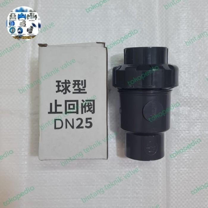 Jual PVC SINGLE UNION BALL CHECK VALVE JIS 10K SOCKET 2" INCH DN50 ...