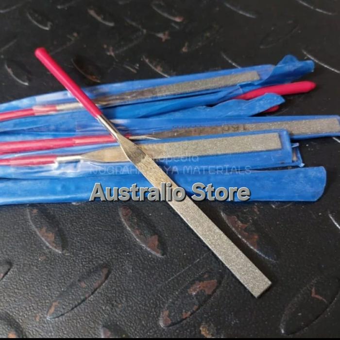 Jual Kikir Intan 160 × 4 Mm Diamond File Kikir Intan Model Plat ...