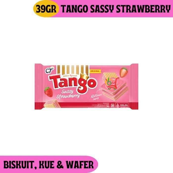 Jual Tango Sassy Strawberry Wafer Renyah dari Orang Tua Kemasan ...