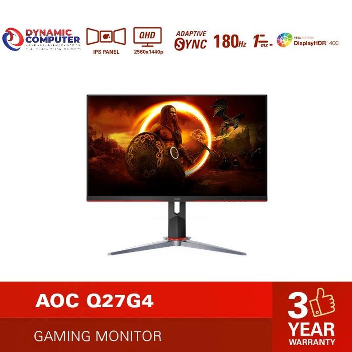 Jual LED AOC Q27G4 27 INCH QHD IPS 180HZ 1MS GAMING MONITOR - Kota ...