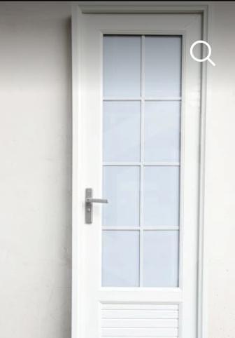 Jual PINTU ALUMINIUM ORNAMEN 6 KACA PUTIH / KACA BLUR (HANYA RESI ...