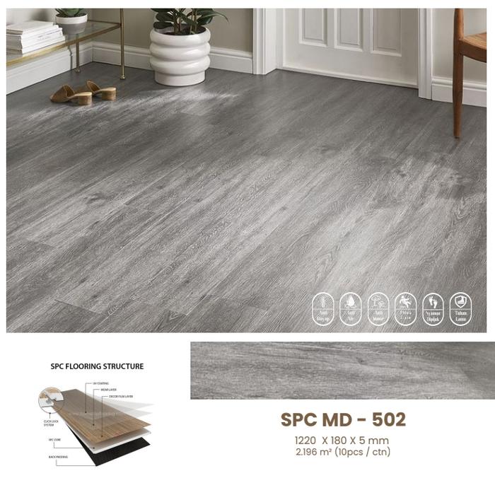 Jual Spc flooring Modern click lantai 5mm premium | Spc tanpa Lem 2 ...