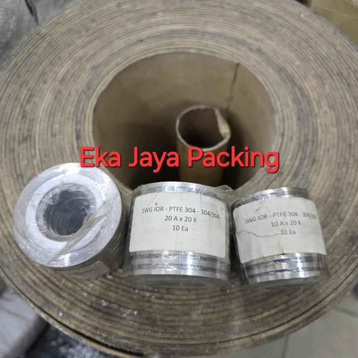 Jual Spiral Wound Gasket 3/4" (SWG JIS20K inner Outering Stainless ...