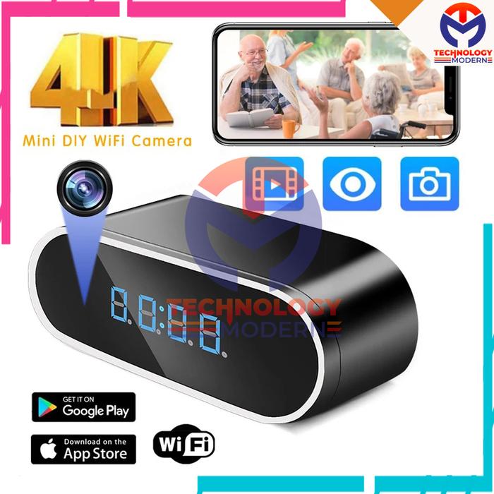 Jual Wifi Spy Camera Model Jam Meja - Bisa kontrol via IOS/Android ...