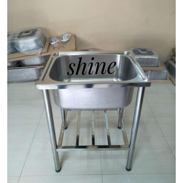 Jual Kitchen Sink 1 Lubang + Kaki 5243/Bak Cuci Piring Standing/Berdiri ...