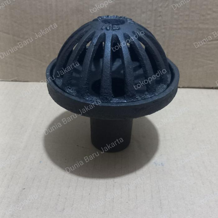 Jual roof drain cast irion 2 Cembung +saringan talang air besi ...