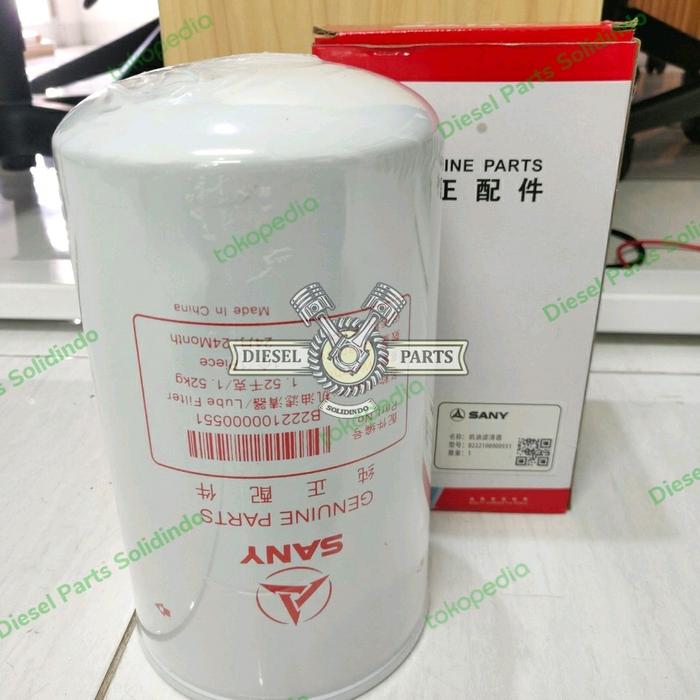 Jual B222100000551 Filter Oli Sany SY215 - B222100000551 Oil Filter ...