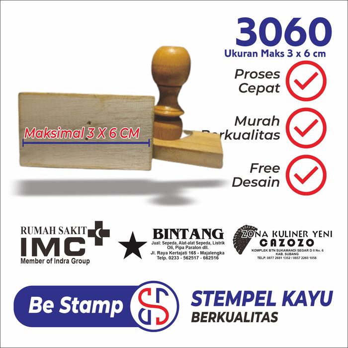 Promo STEMPEL RUNAFLEK / KAYU / NYLO KOMPUTER - 3060 - Kab. Bandung ...