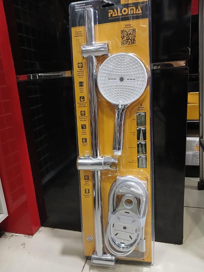 Jual PALOMA SSP 1107C SHOWER SET TIANG HAND SHOWER MANDI - CHROME ...
