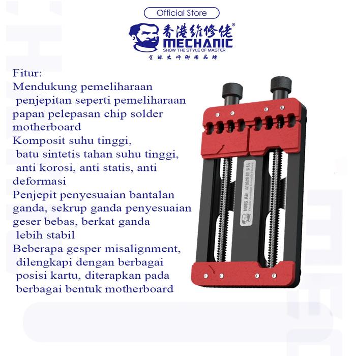 Jual Mechanic MR6 PCB Holder Universal Double Shaft Penjepit PCB Ragum ...