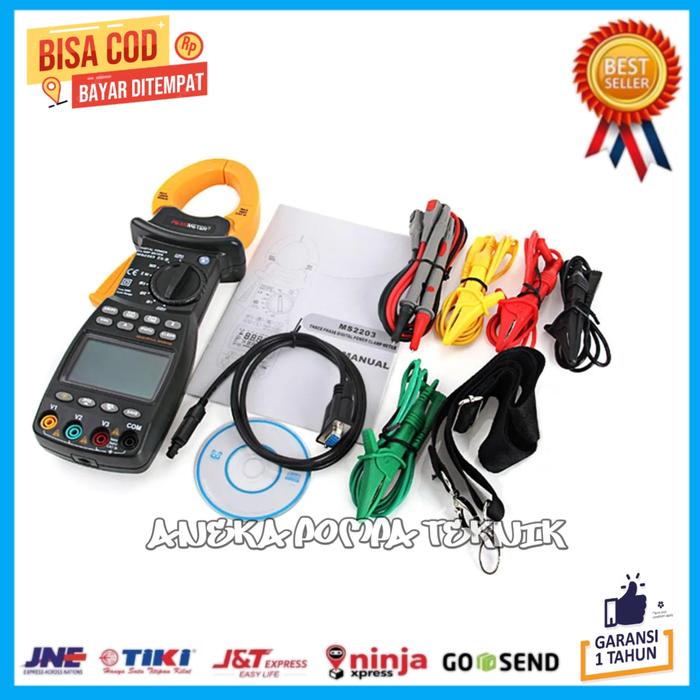 Jual MS2203 Three Phase Power Clamp Meter Mastech Ampere Tang 3 Fase ...