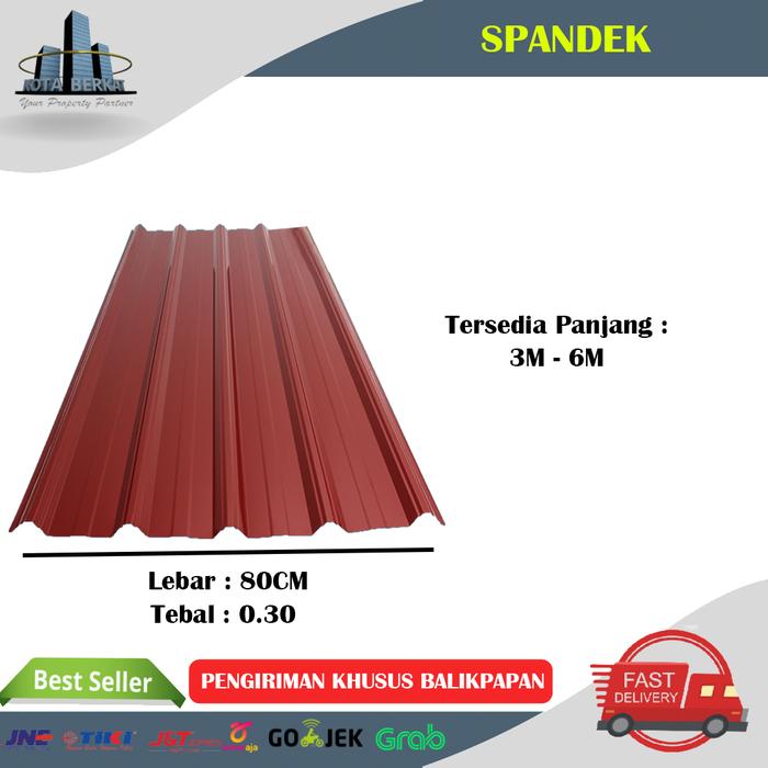 Jual ATAP SPANDEK WARNA 0,30 mm x 80 CM PER LEMBAR - 3M MAROON, GNET ...