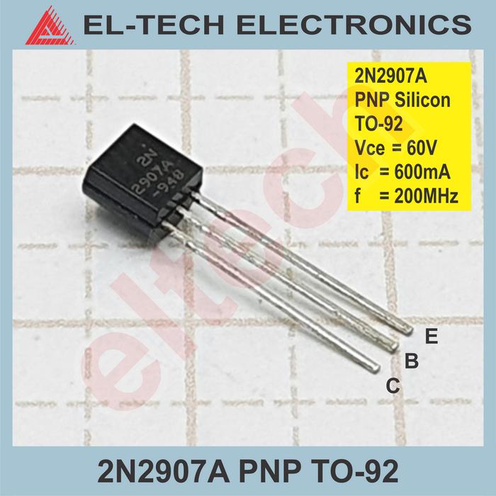 Jual 2N2907 2N 2907 2N2907A 2N 2907A Transistor PNP TO-92 - Kota ...