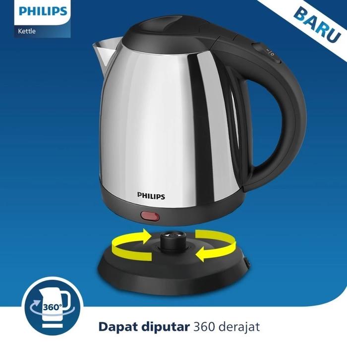 Jual Philips Kettle Listrik Stainless 1.2l Liter Hd9303 Ketel Teko ...