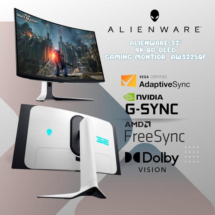 Jual DELL ALIENWARE AW3225QF GAMING MONITOR 32" ULTRA HD 4K QD-OLED ...