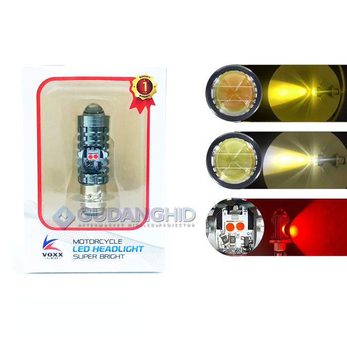 Jual Lampu Motor Bebek Matic M5 LED Laser H6 Lensa AC DC Hi-Lo 8W+8W ...
