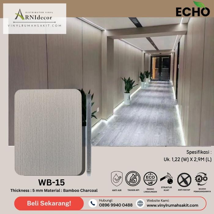 Jual WALL BOARD DINDING ECHO PVC UK. 122 X 290 x 5MM - WB 15 - Jakarta ...