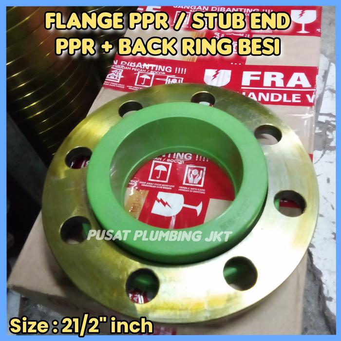 Jual FLANGE PPR STUB END PPR + BACK RING BESI 21/2" inch 75mm - Jakarta ...