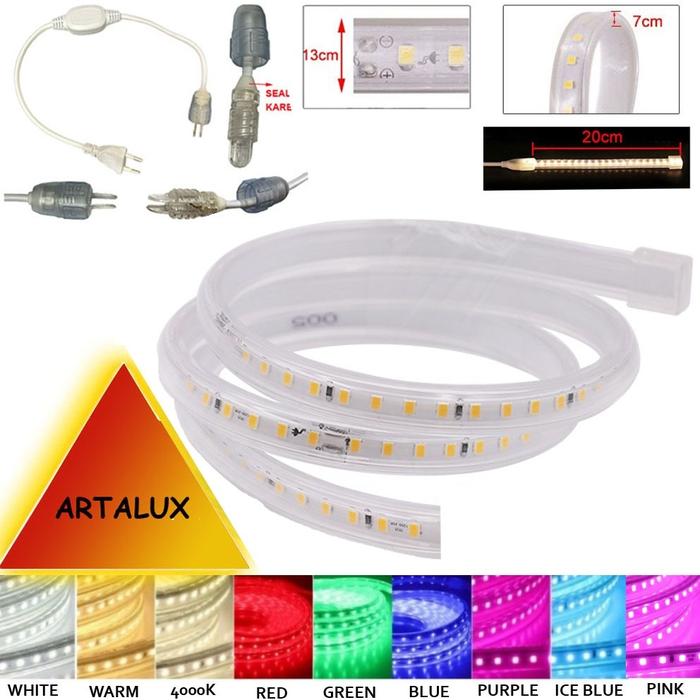 Jual Lampu LED STRIP LIGHT 120 LED 2835 Panjang 100meter 220V ARTALUX ...
