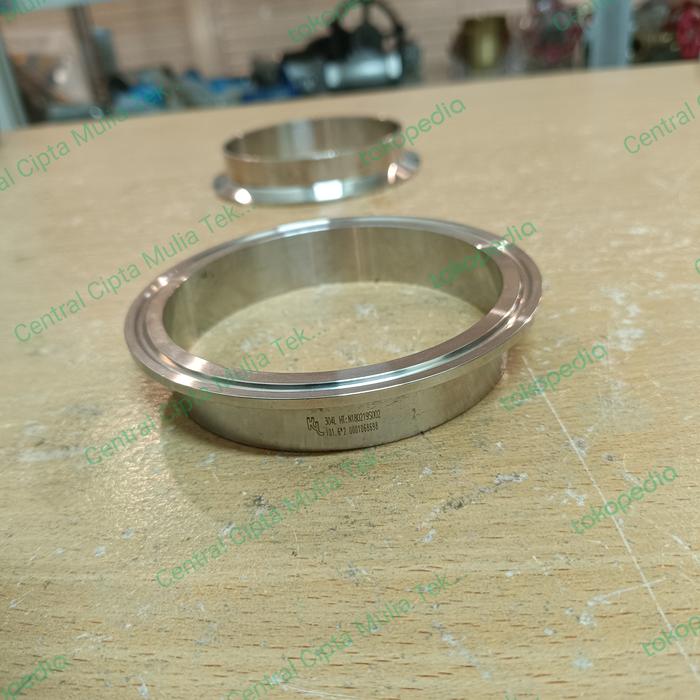 Jual Ferrule Only Sanitary 4" inch Stainless SS 304 / OD Pipa 101.6mm ...