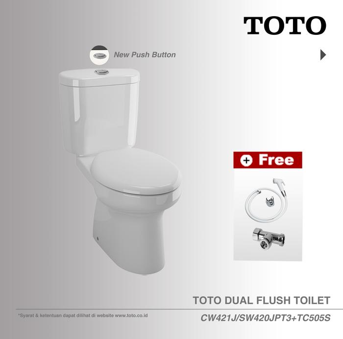 Promo TOTO Closet CW421J/SW420JPT3+TC505S | Kloset Duduk Cicil 0% 3x ...