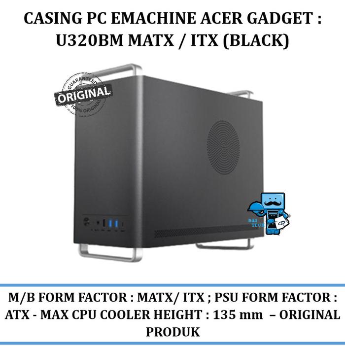 Promo Casing Pc Emachine Acer Gadget : U320bm Matx / Itx (Black ...