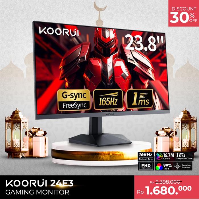 Promo Koorui 24e3 24 Inch Fhd Gaming Monitor 165hz 1ms Ips Cicil 0 3x