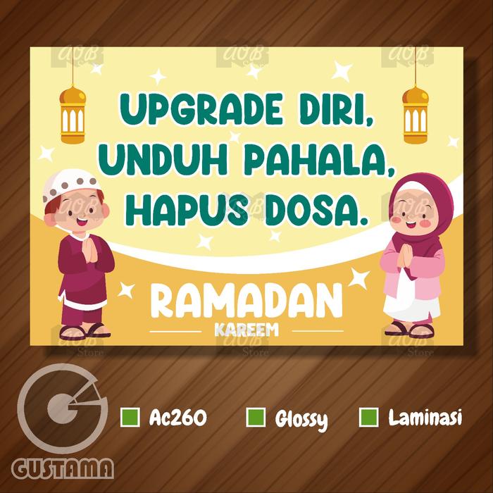 Jual Poster tarhib Ramadhan, poster pawai Ramadhan anak laminasi A3 ...