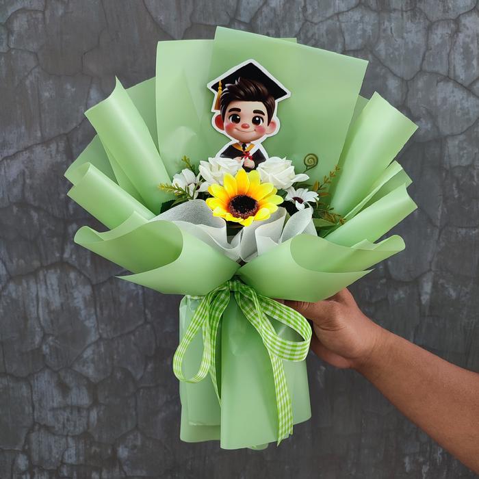 Jual Buket wisuda cowok cewek | bucket bunga wisuda - Kab. Jember ...