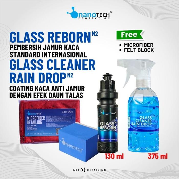 Promo Paket Hemat Obat Jamur Kaca dan Glass Cleaner Felt Block ...