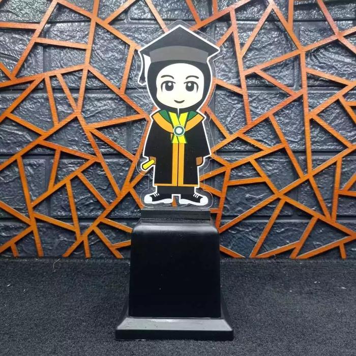 Jual Souvenir Wisuda PLAKAT WISUDA PAUD/TK - PW01 HIJAB, KAYU - Kab ...